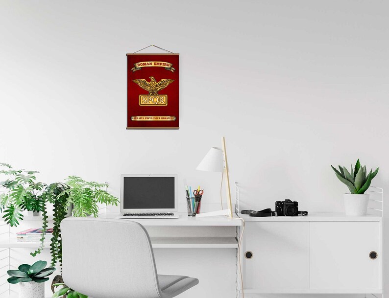 Ancient Roman Empire Decorative Vintage Banner Ensign Coat of Arms ...
