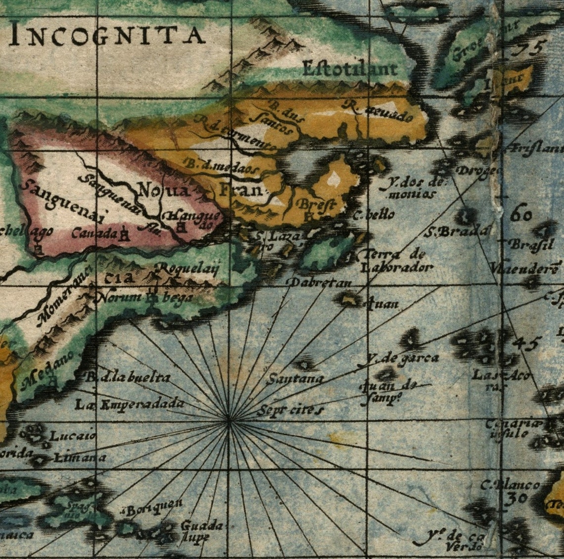 Antique Rare World Map 1589 by Cornelis De Jode 1568 1600 | Etsy