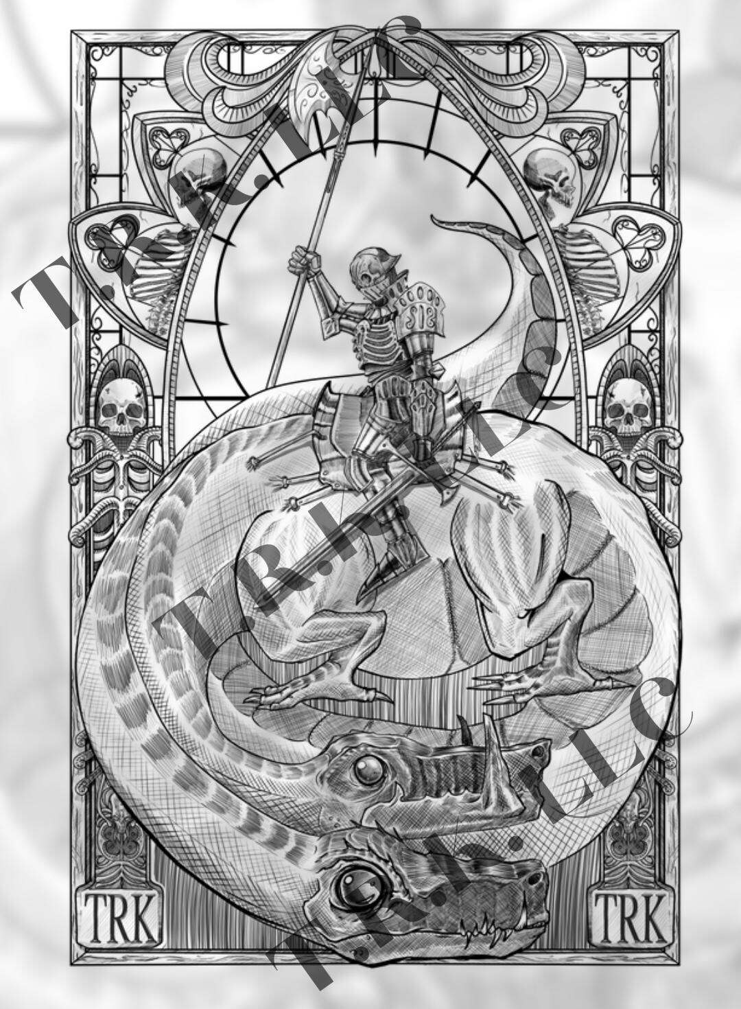 Wyvern Knight Decal/print by the Rising King T.R.K. LLC - Etsy