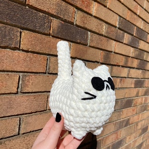 Crochet Gojo Cat Plushie - Etsy