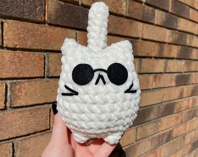 Crochet Gojo Cat Plushie - Etsy