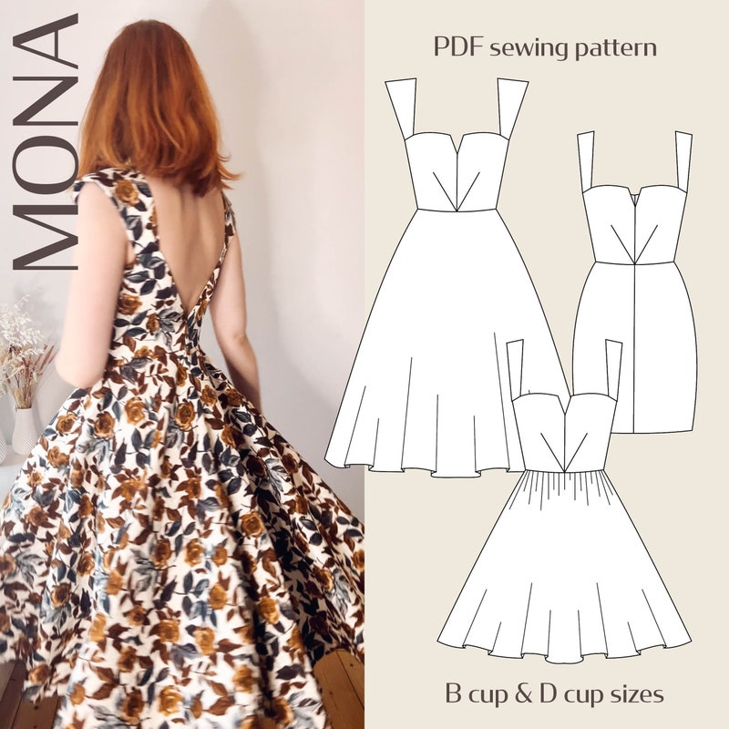 Pdf Dress Pattern - Etsy