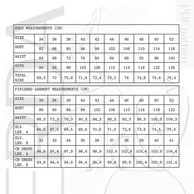 Gerda Big Collar Wrap Dress Digital PDF Sewing Pattern // EU - Etsy