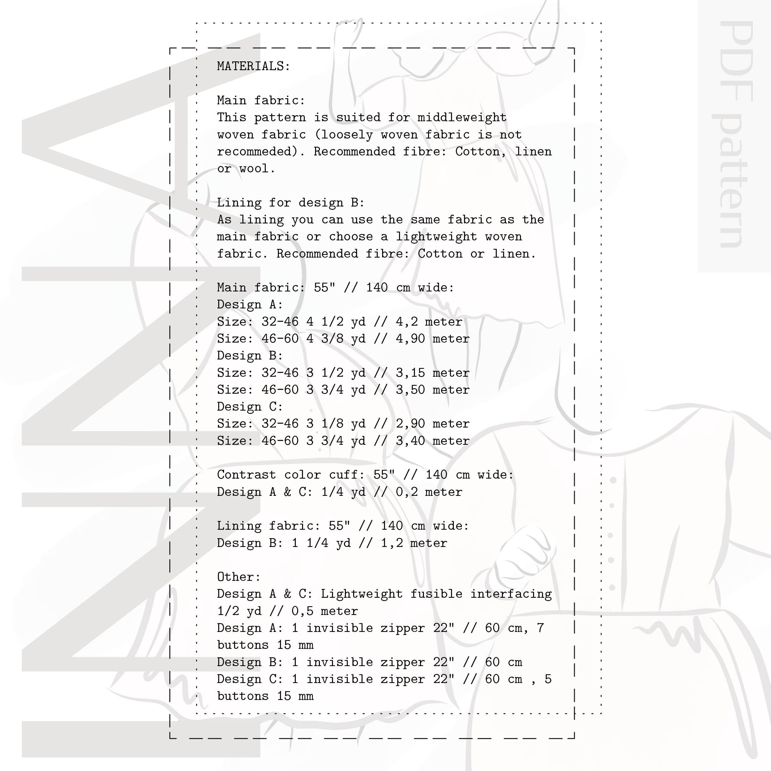 The Minna Pattern - Digital Pattern (B and D size range) — Schultzapparel