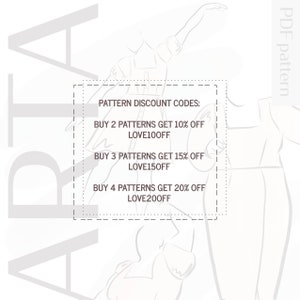Marta Square Neckline Dress With Sleeve Digital PDF Sewing Pattern ...