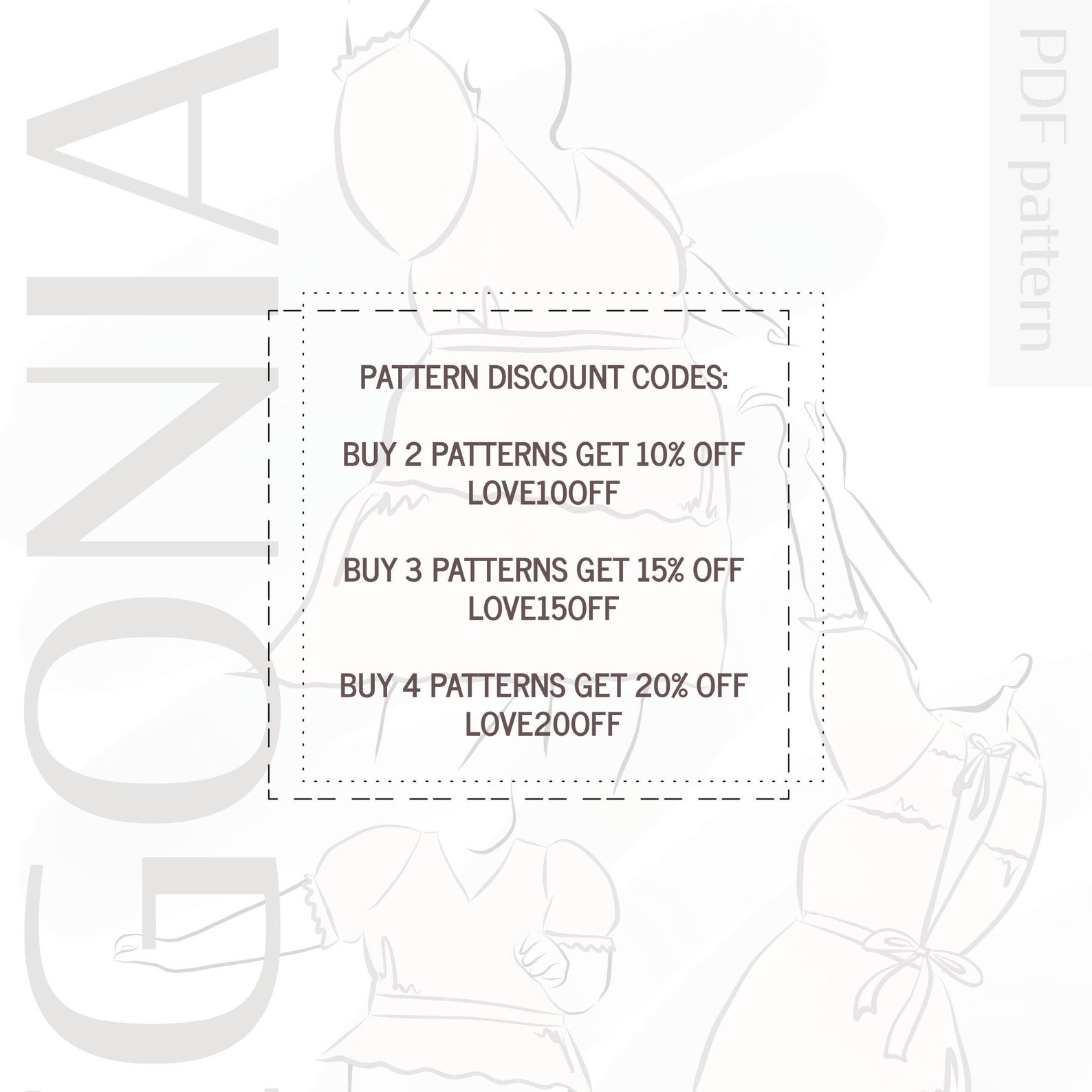 Begonia Open Back Puff Dress and Top Digital PDF Sewing Pattern // EU ...