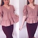 Begonia Open Back Puff Dress and Top Digital PDF Sewing Pattern // EU ...