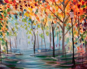 Canvas Gallery Wraps Vibrant Fall Foliage: Colorful Autumn - Etsy