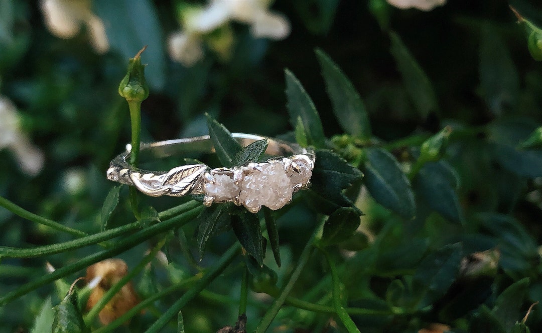 Raw Diamond Ring, Raw Diamond Engagement Ring, Engagement Ring, Raw ...