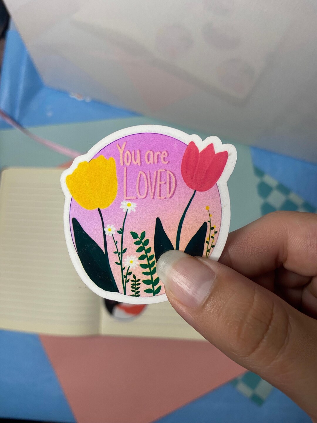 You Are Loved Art, Vinyl Sticker, Quote Stickers - Etsy