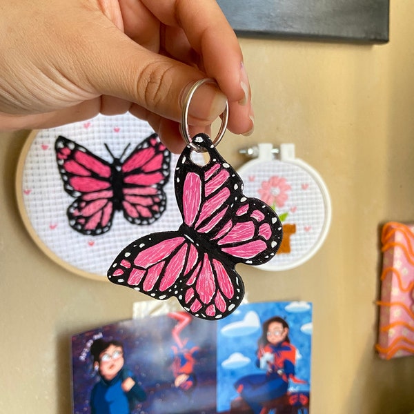 Butterfly Keychain - Etsy