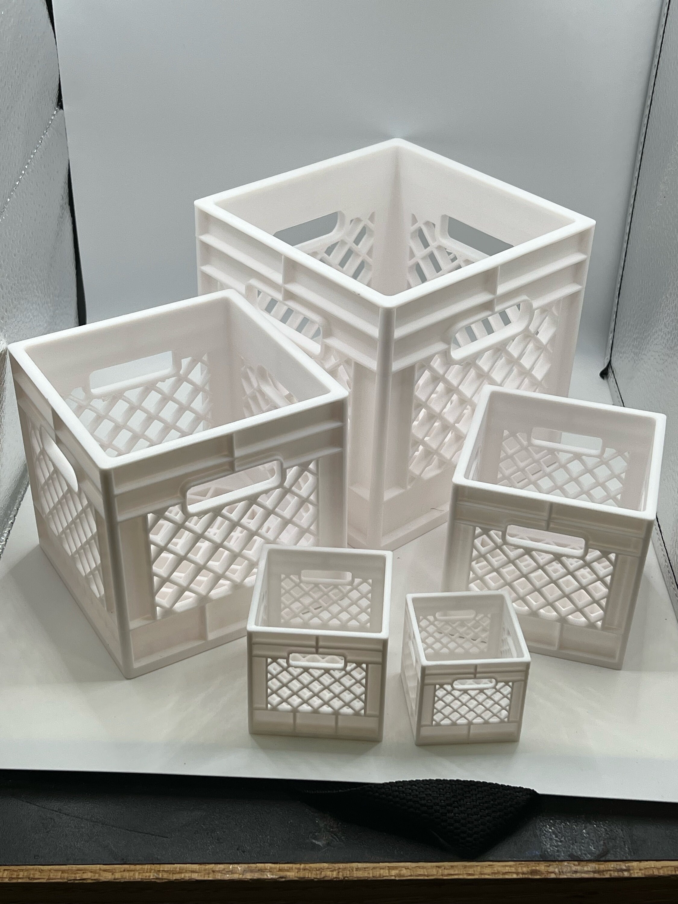 3D Printed Mini Crate Desk Organizer, Choose Any Color!! - Etsy