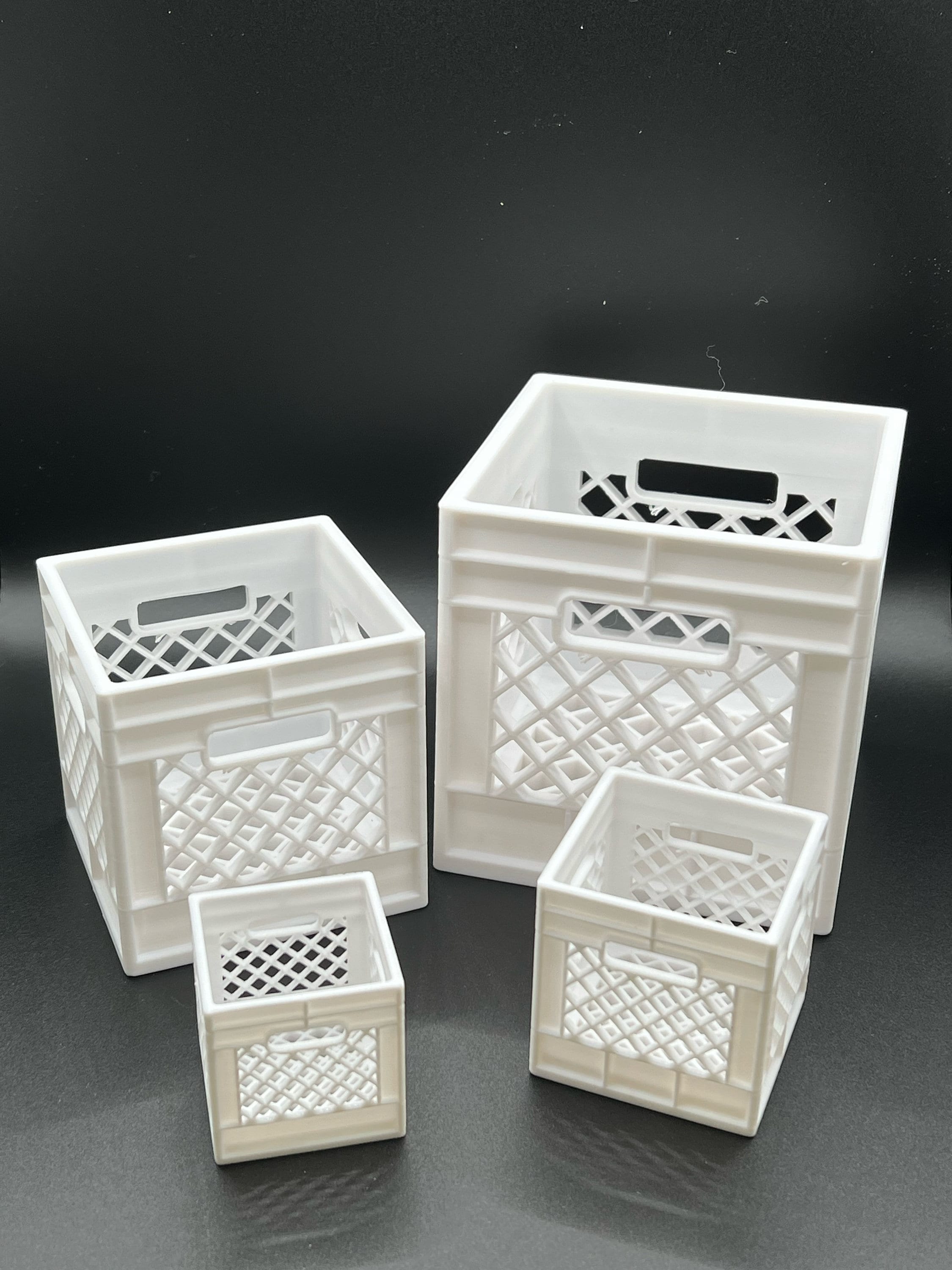 3D Printed Mini Crate Desk Organizer, Choose Any Color!! - Etsy