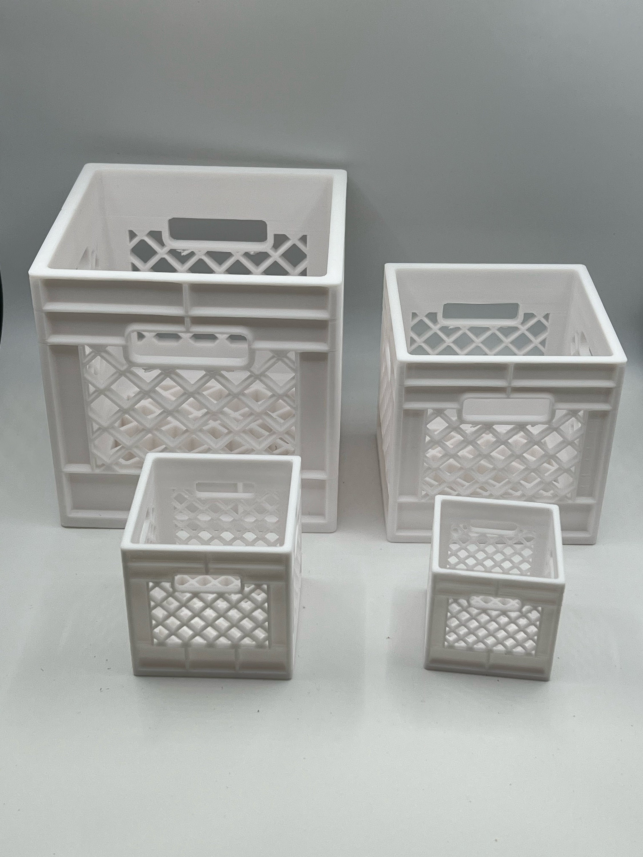 3D Printed Mini Crate Desk Organizer, Choose Any Color!! - Etsy