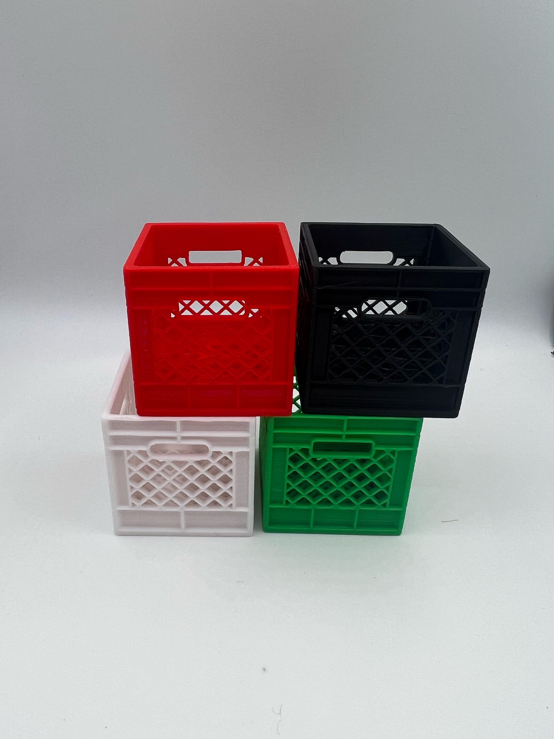 3D Printed Mini Crate Desk Organizer, Choose Any Color!! - Etsy