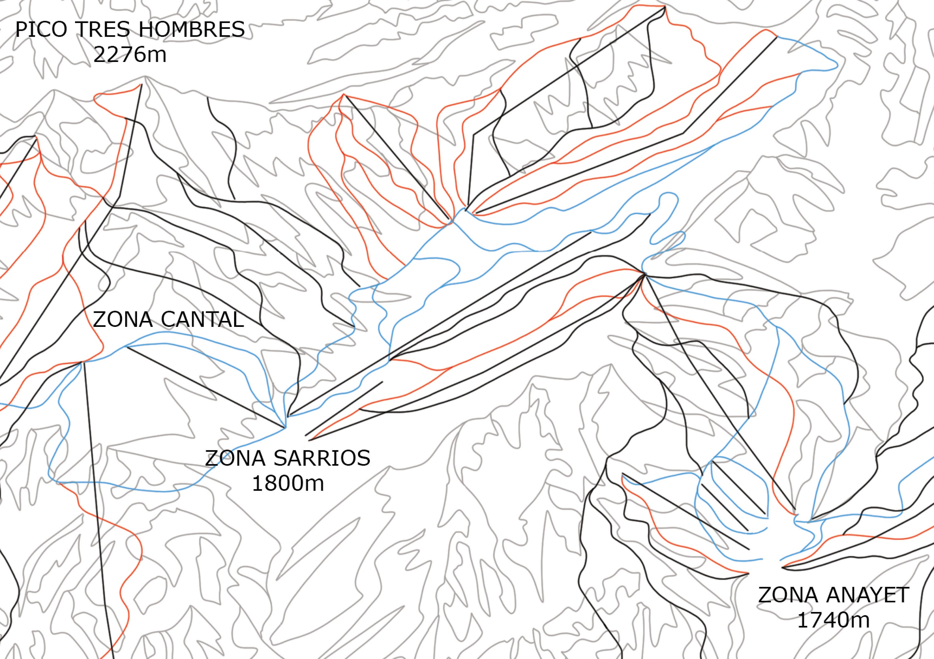 Formigal-panticosa Ski Piste Map Poster/print - Etsy Singapore