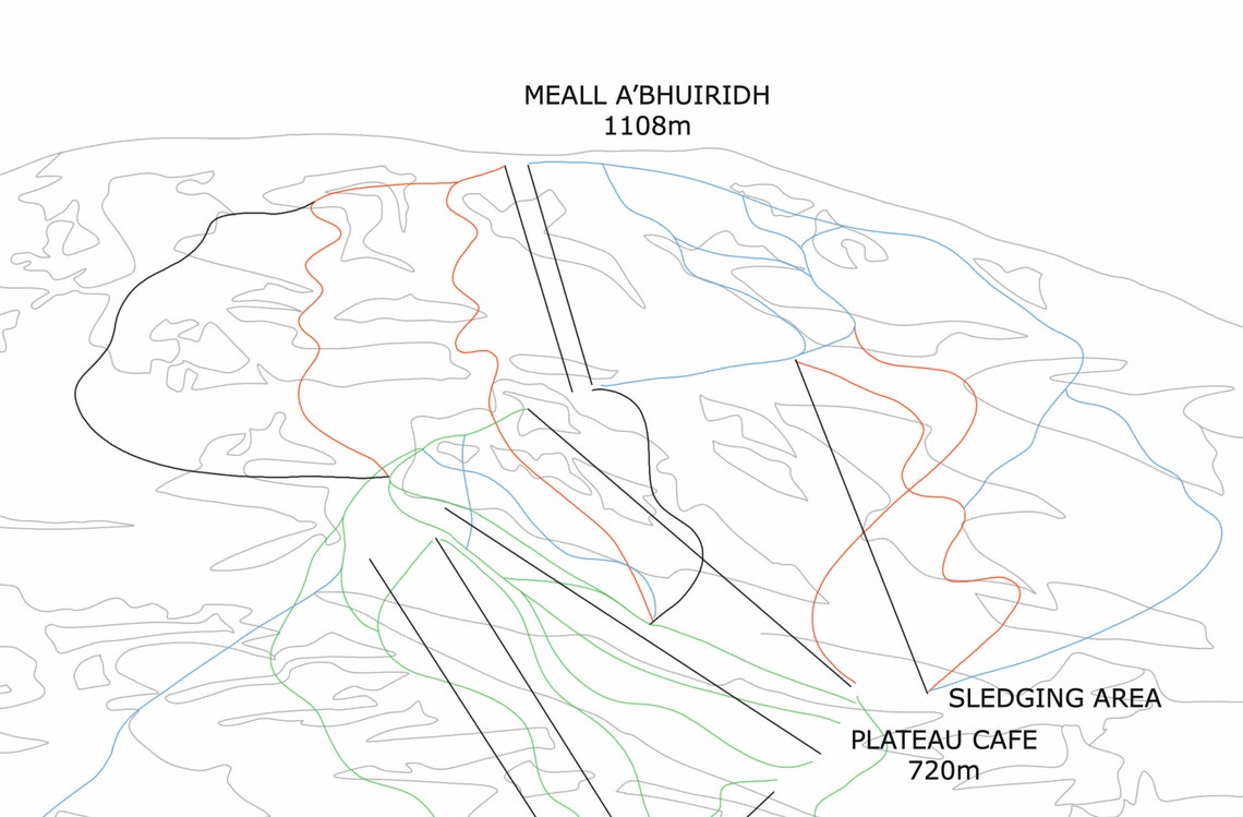 Glencoe Scotland Piste Map Poster/print - Etsy UK