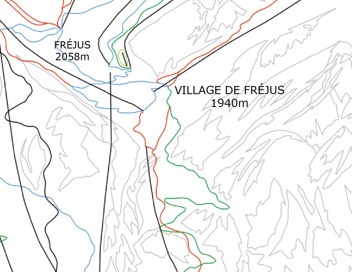 Serre Chevalier Ski Piste Map Poster/print - Etsy UK