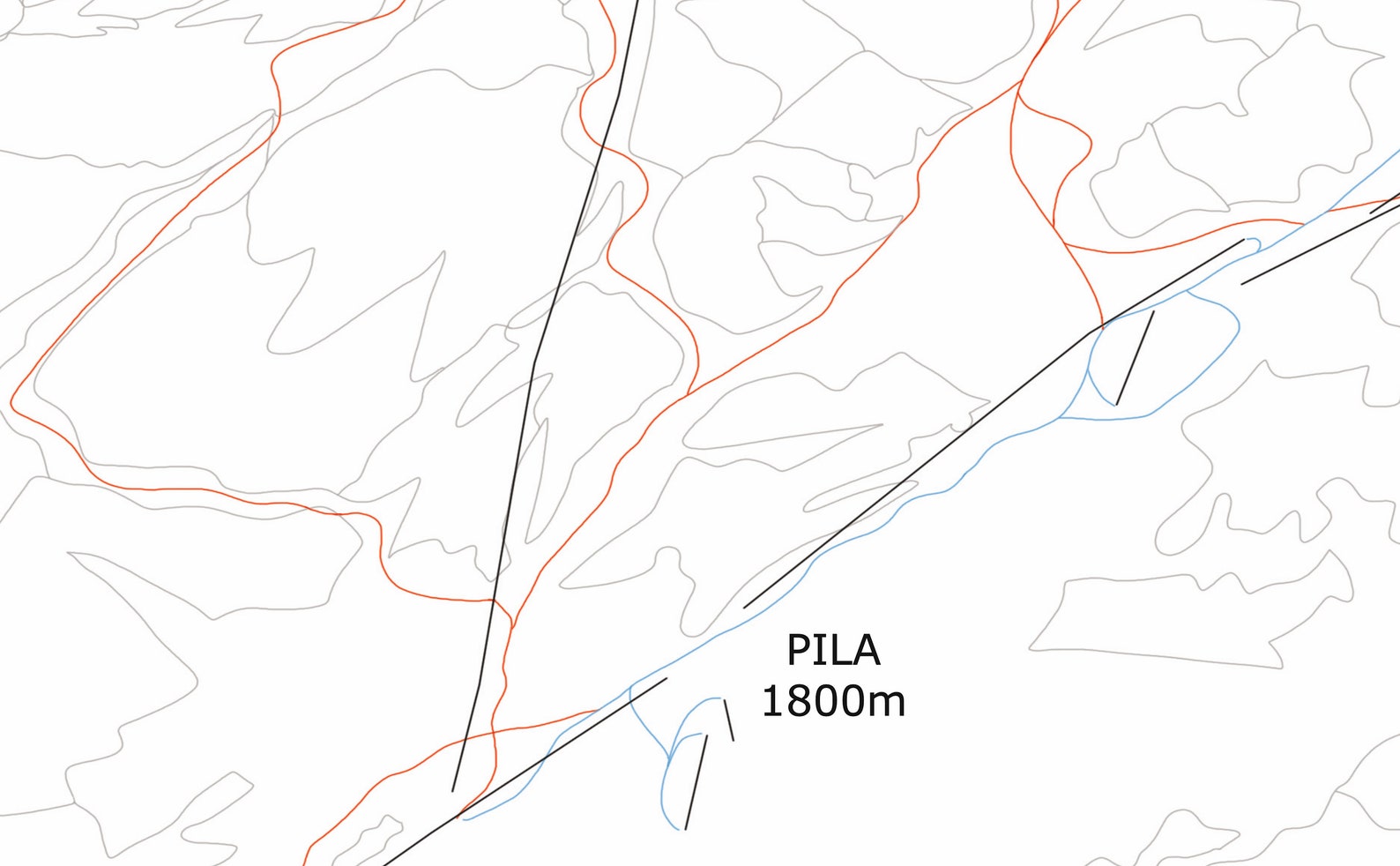 Pila Aosta Valley Ski Piste Map Poster/print - Etsy