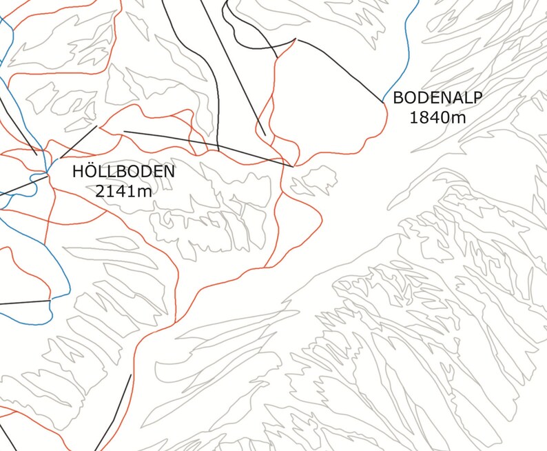Ischgl Samnaun silvretta Arena Ski Piste Map Poster/print - Etsy