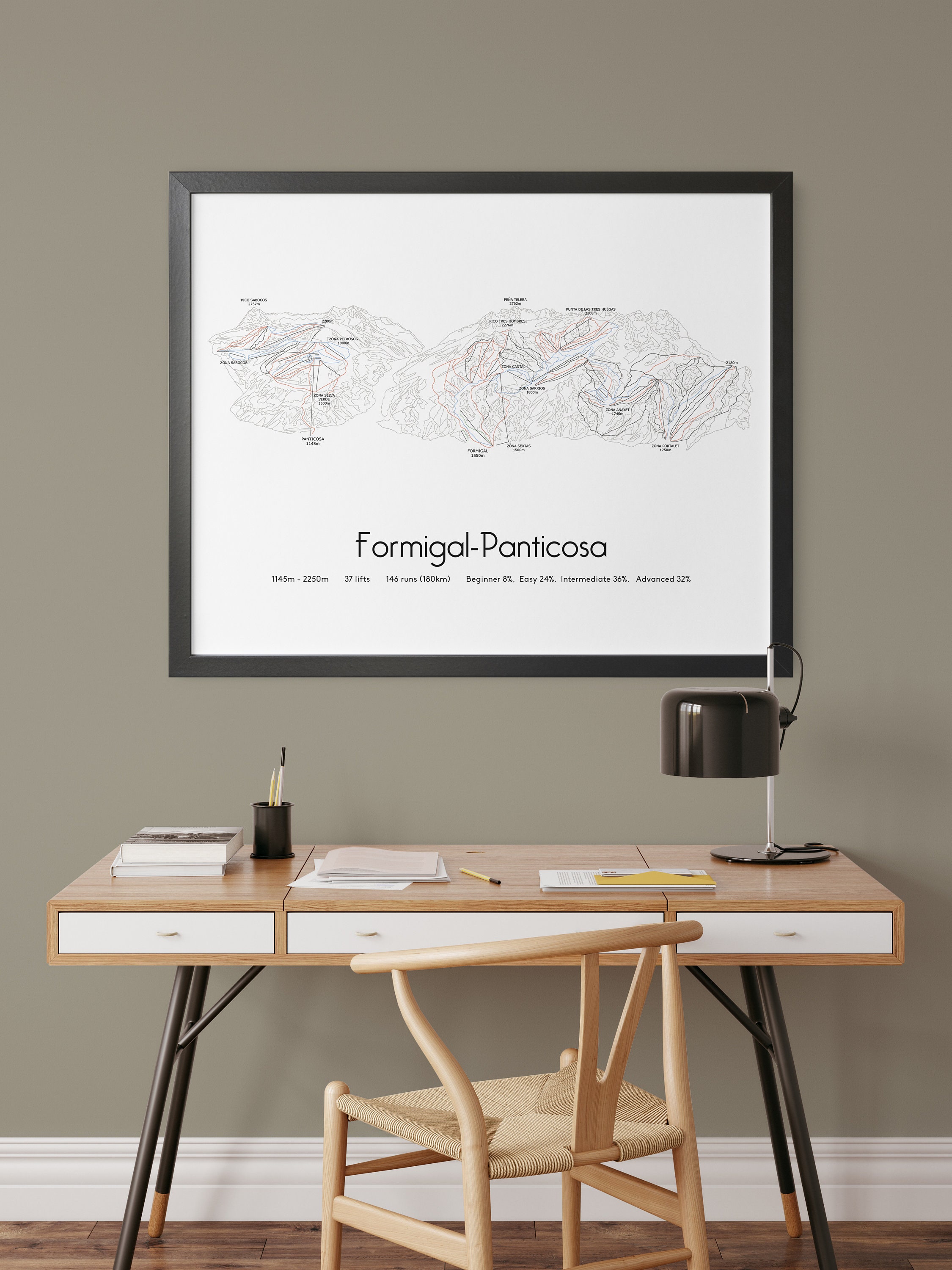 Formigal-panticosa Ski Piste Map Poster/print - Etsy
