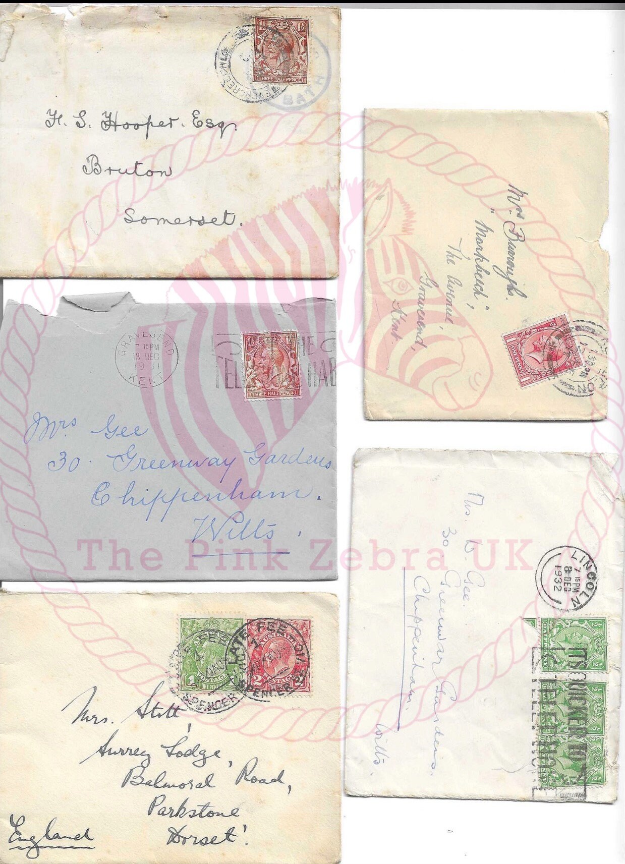 Vintage King George Envelope Digi Kit / Junk Journal Digi Kit - Etsy