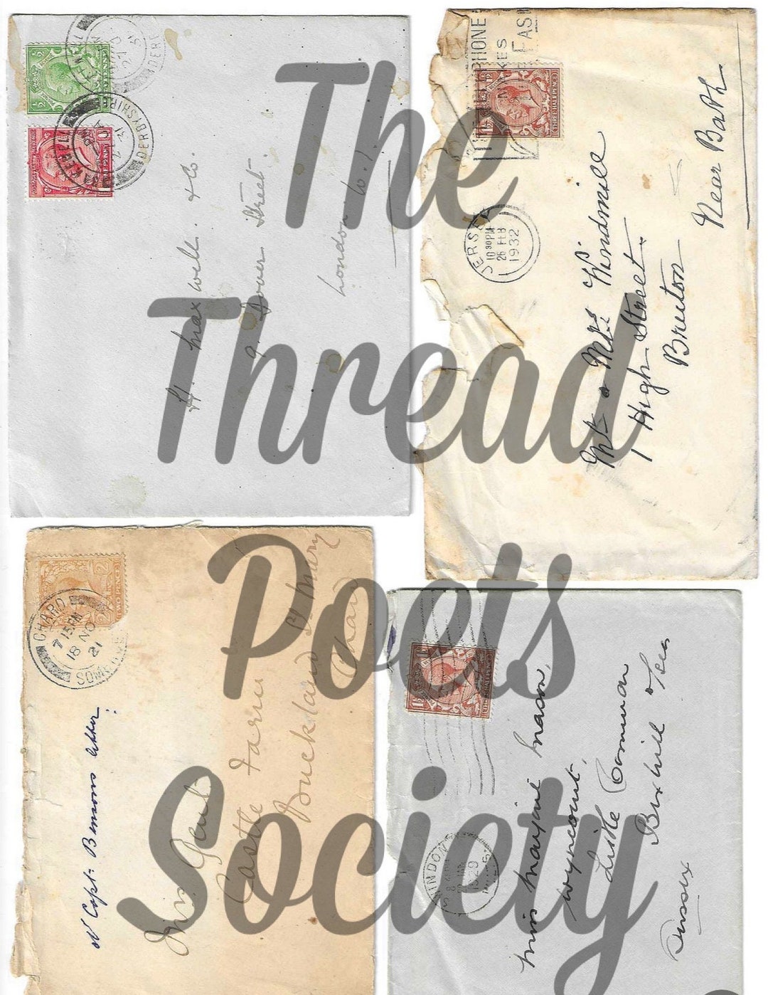 Vintage King George Envelope Digi Kit / Junk Journal Digi Kit - Etsy