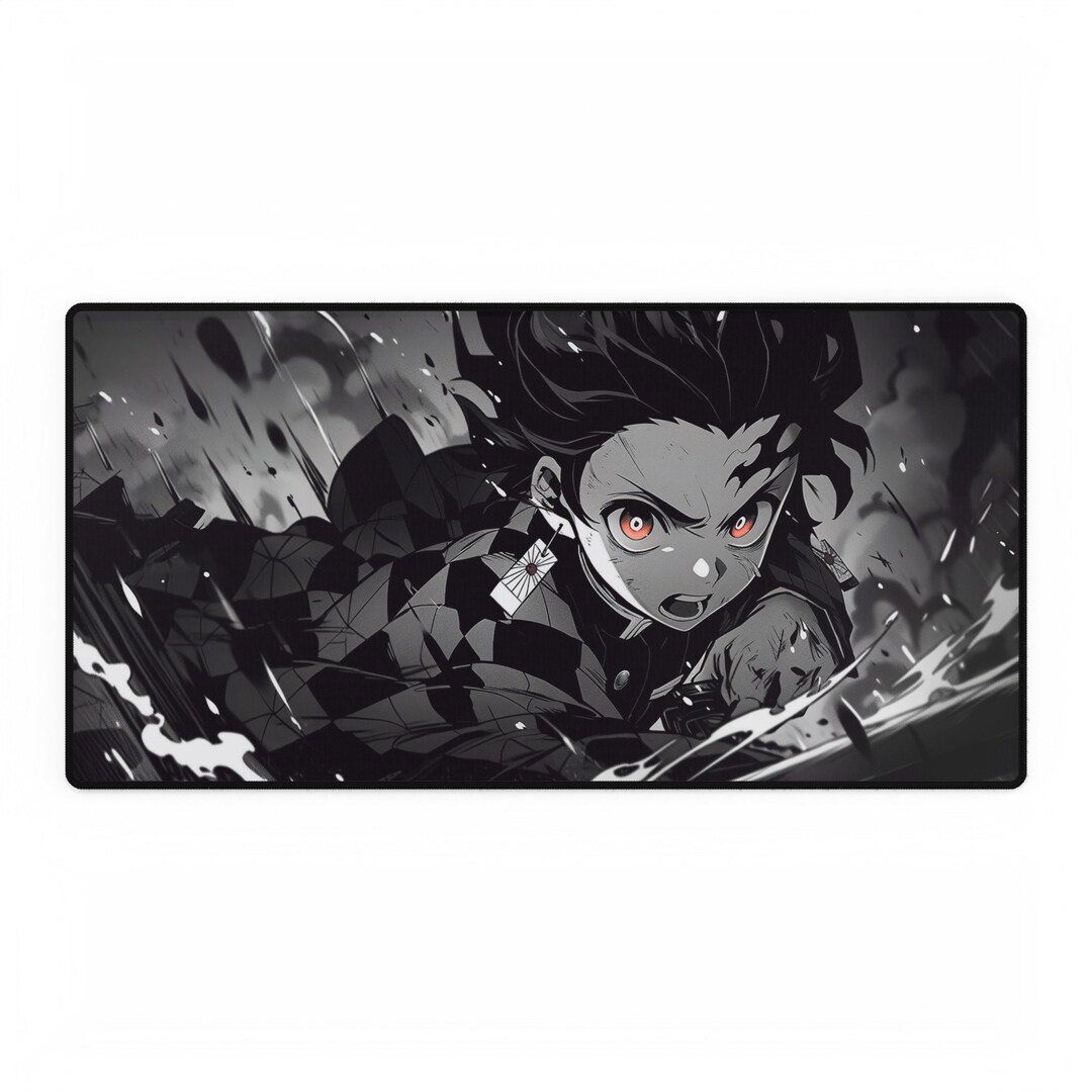 Dark Demon Slayer Desk Mat - Etsy