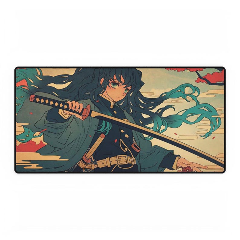 Muichiro Tokito Mist Hashira Mousepad Demon Slayer Anime Art Desk Mats ...
