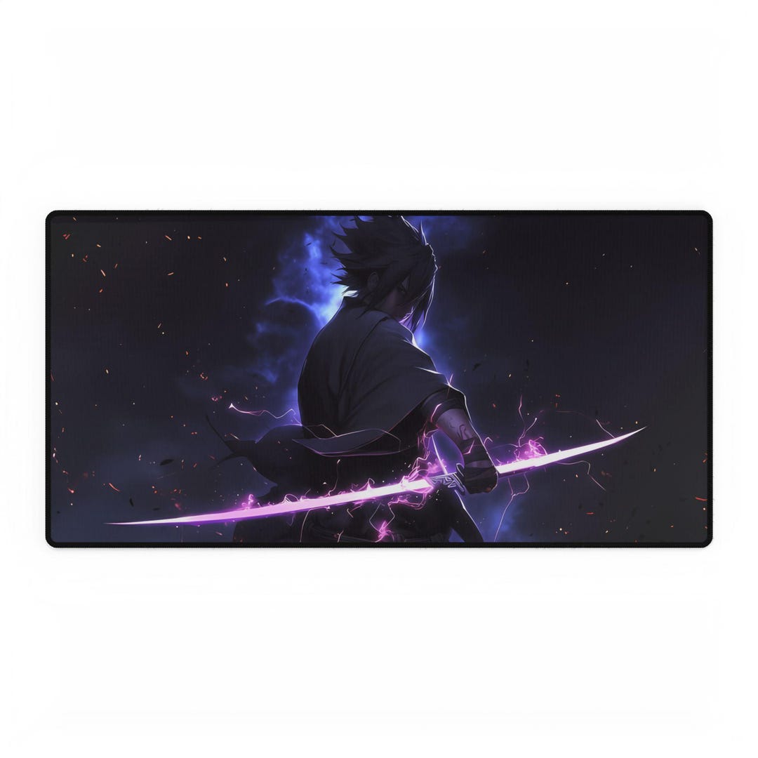 Sasuke Uchiha Mousepad Powerful Naruto Anime Design With Electrifying ...