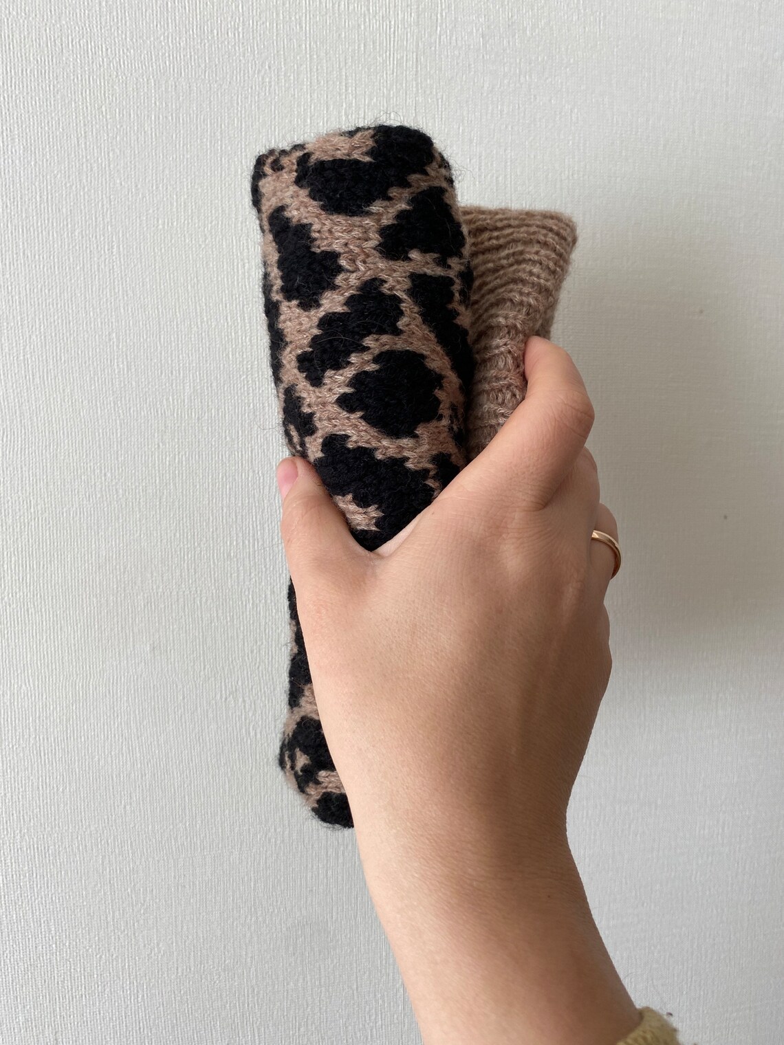 Leopard Print Winter Hat, Leopard Beanie, Women's Knit Beanie, Knit Hat ...