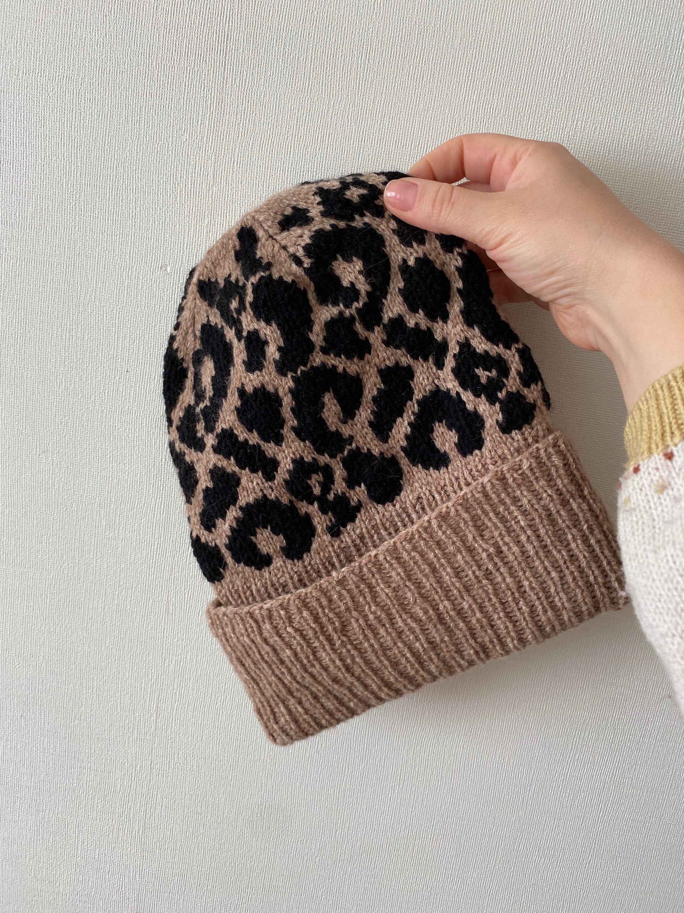Leopard Print Winter Hat, Leopard Beanie, Women's Knit Beanie, Knit Hat ...