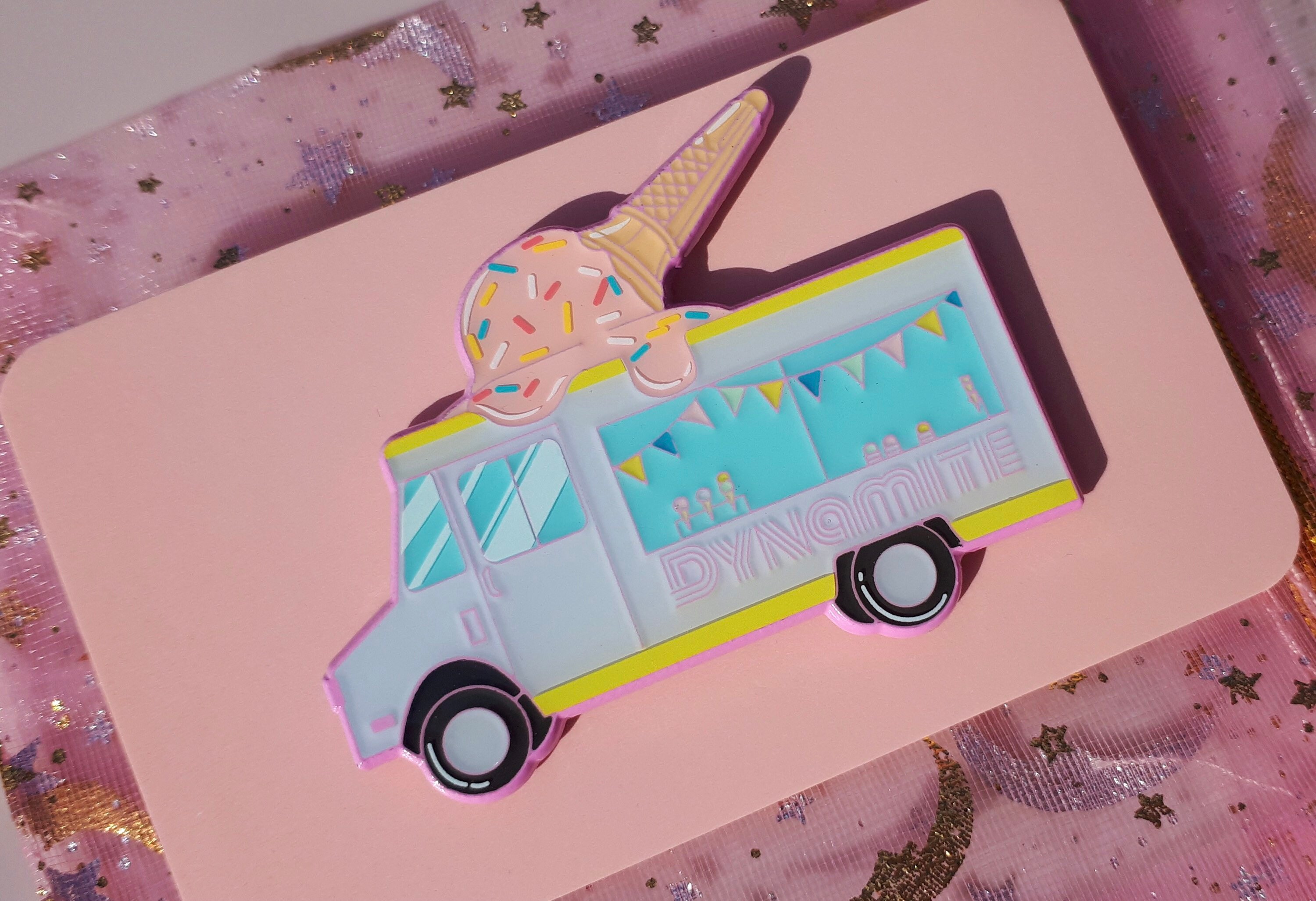BTS Dynamite Ice Cream Truck Pin Soft Enamel - Etsy UK