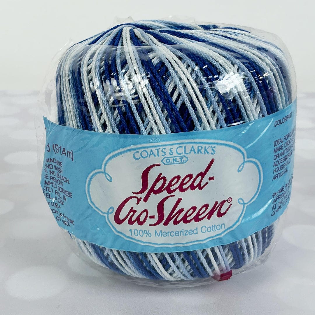 Vintage Speed Cro Sheen Crochet Thread - Choice of Color - Etsy