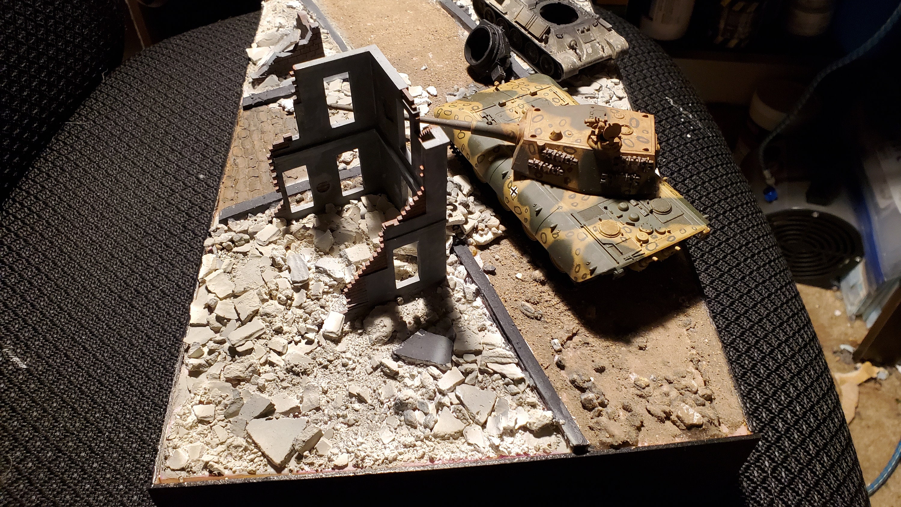 Pre-built Diorama of a German E-100 Super Heavy Tank 1/72 Scale Model - Etsy