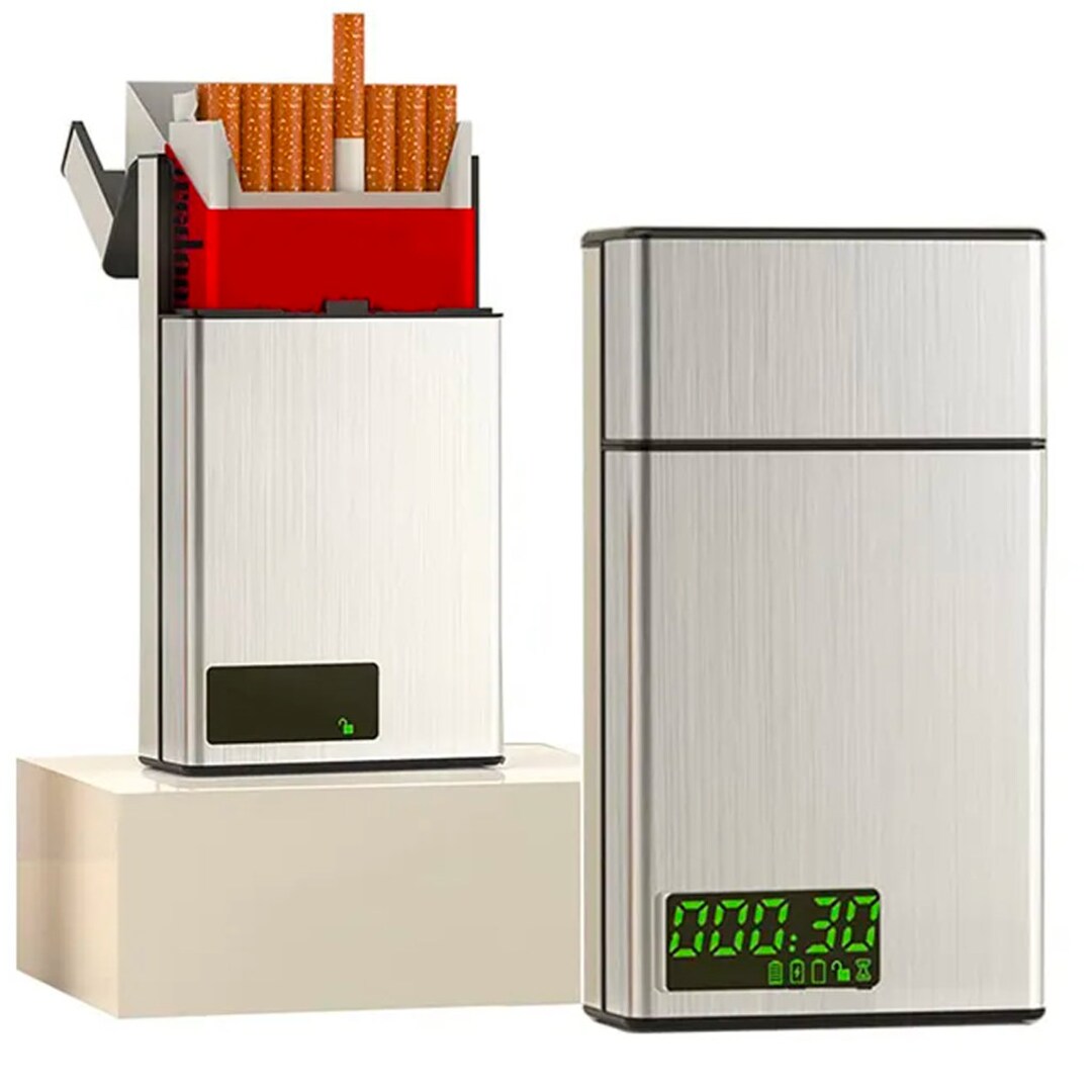 Smart Cigarette Case With Timed Opening Aluminum Case With - Etsy