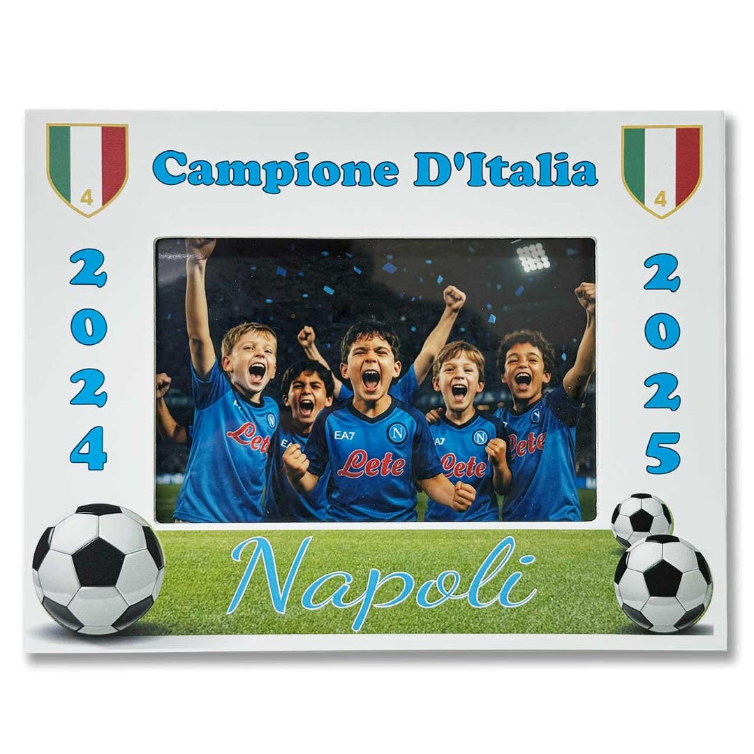 Napoli Scudetto 2025 Championship Frame - Gift Photo Frame for ...