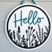 Chevron Welcome Door Hanger Boho Geometric Door Sign - Etsy
