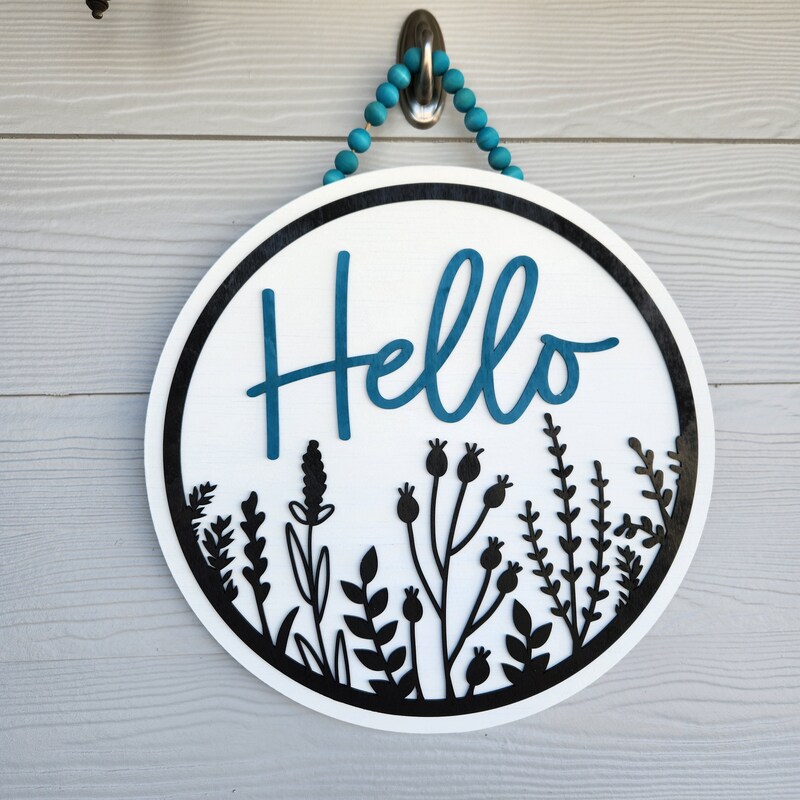 Round Front Door Signs - Etsy