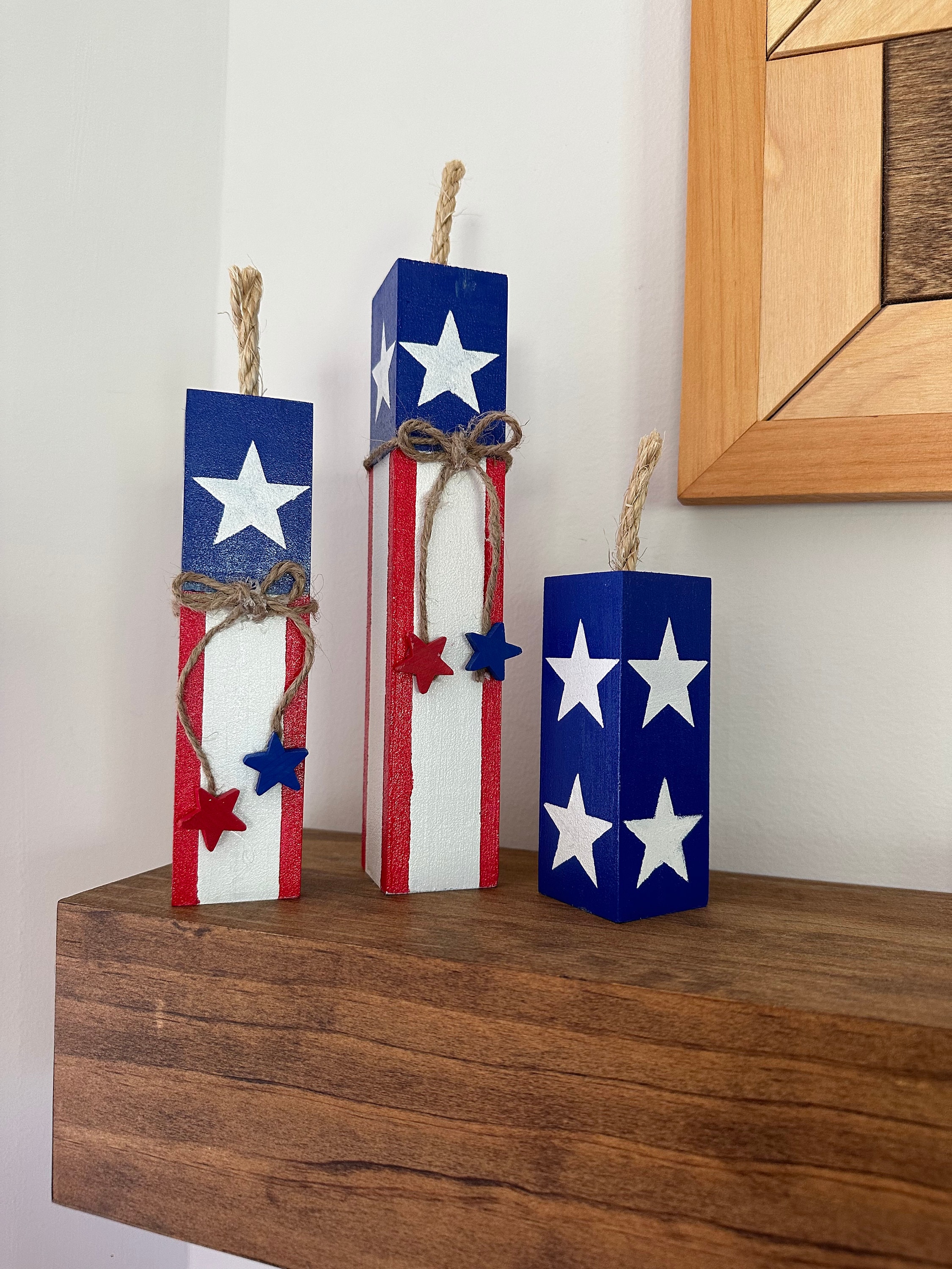 4th of July Firecrackers Wooden - Etsy