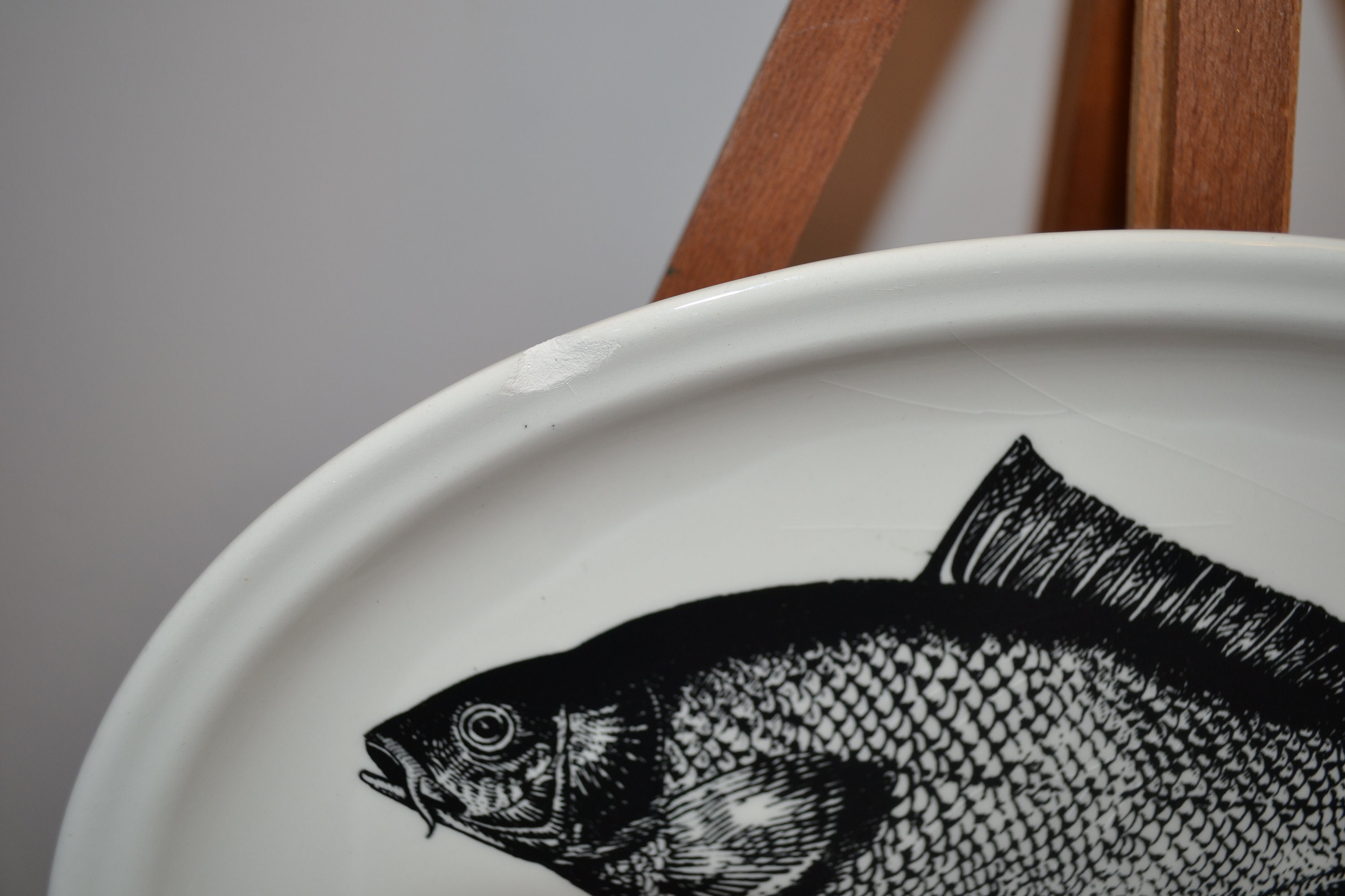 Gien Oval Fish Plate | Etsy