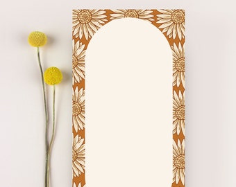 Notepad Tear off Notepad Small Notepad Floral Notepad | Etsy