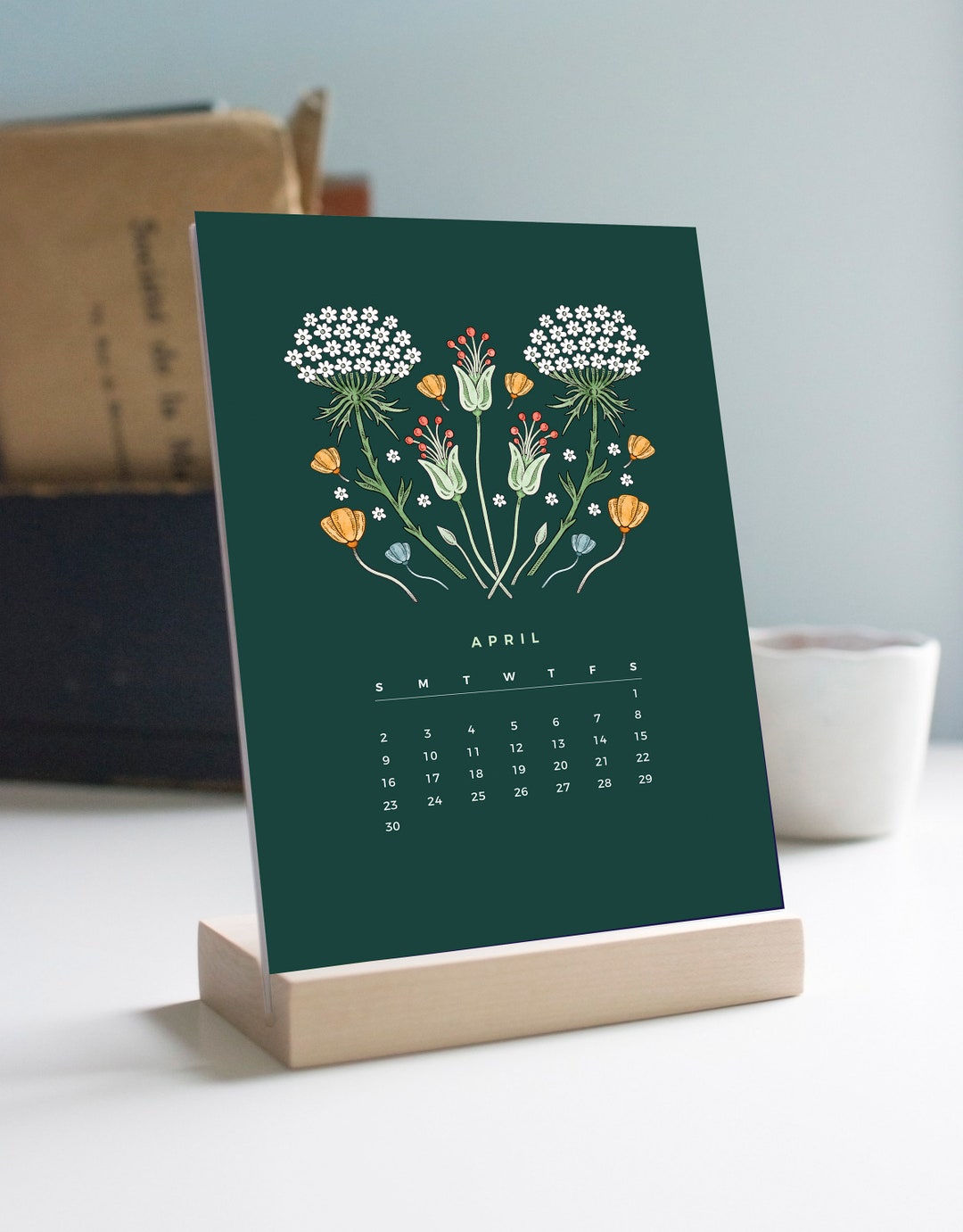 2023 Desk Calendar 2023 Calendar 2023 Desk Calendar With - Etsy Canada