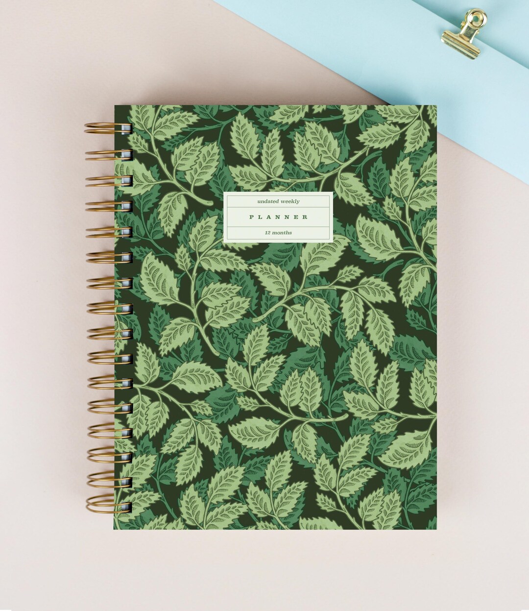 Hardcover Planner, UNDATED Planner, Weekly Planner, 12 Month Planner ...