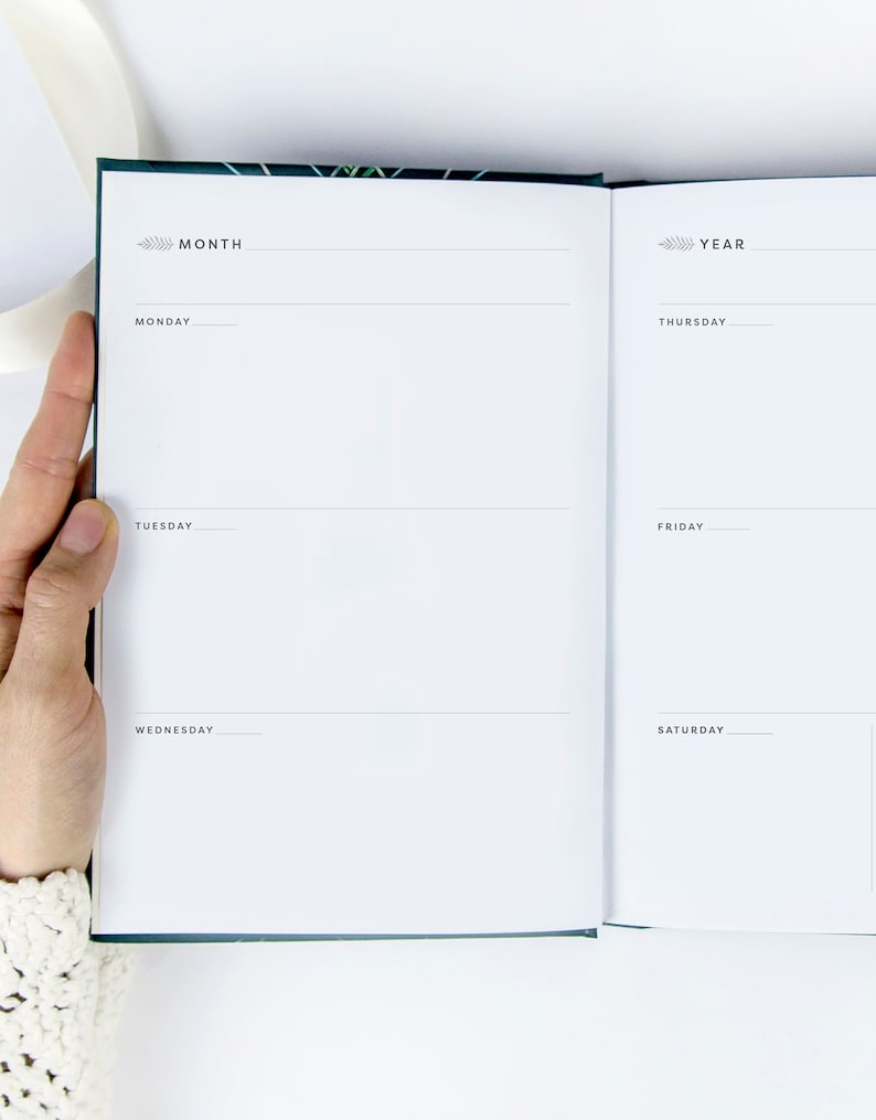 Undated Planner Weekly Planner Hardcover Planner Daily - Etsy