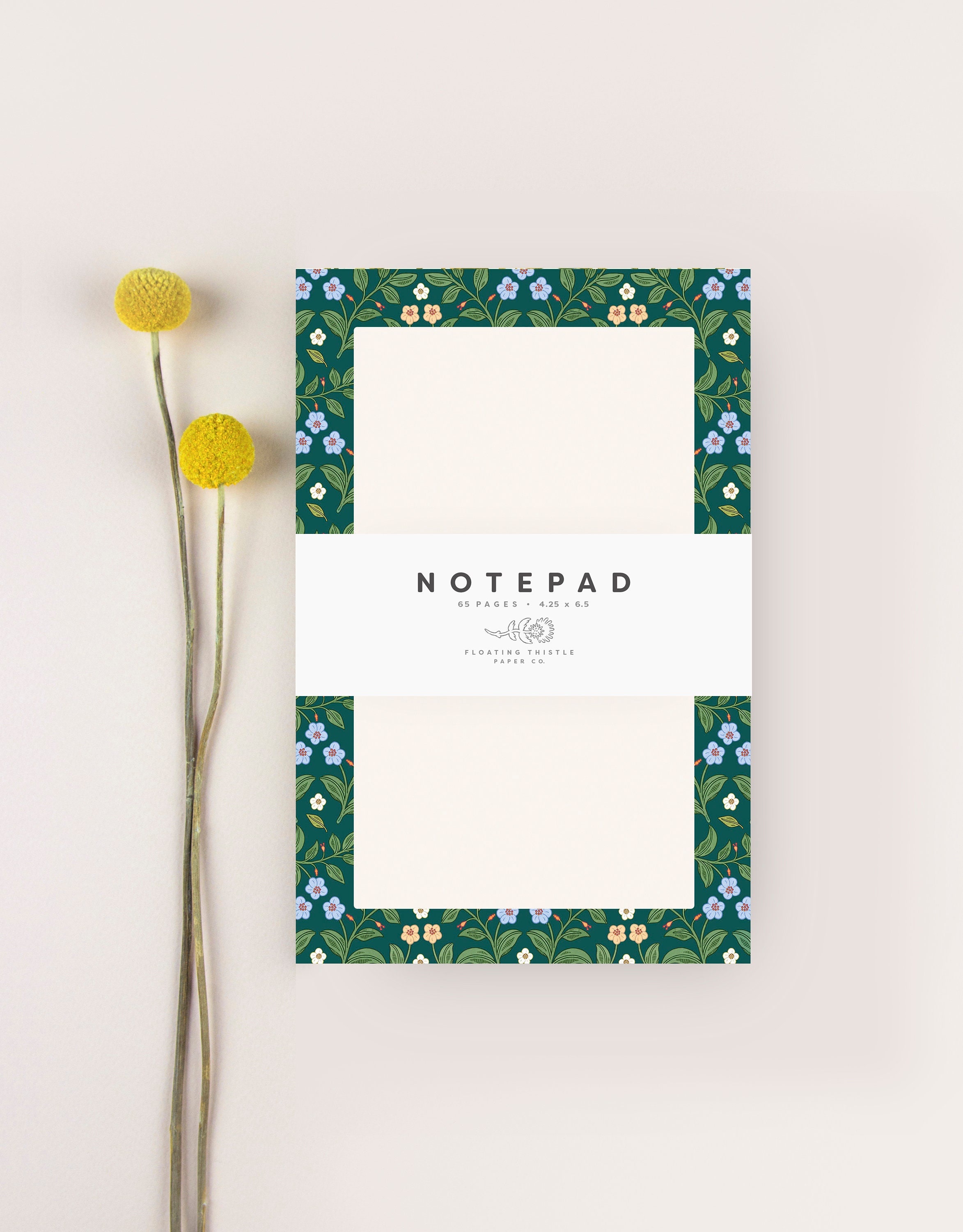 Notepad Tear off Notepad Floral Notepad Small Notepad - Etsy UK
