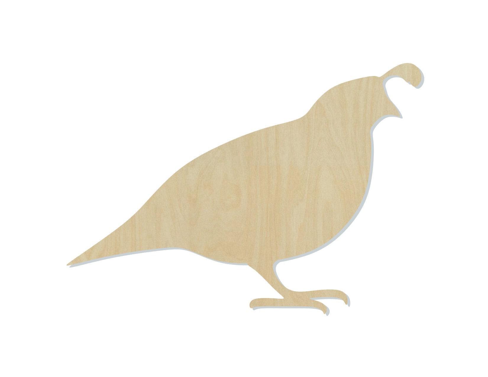 Quail wood shape wood cutouts birds Bird cutouts DIY paint kit | Etsy
