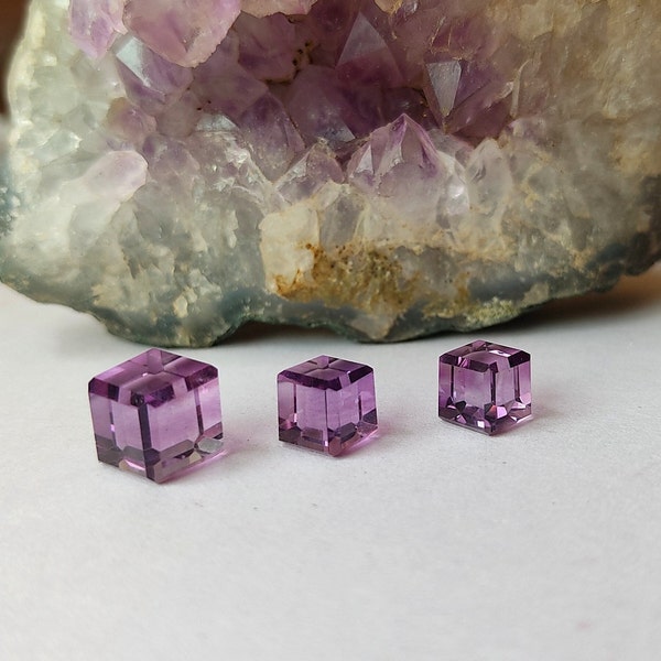 Amethyst Cube - Etsy