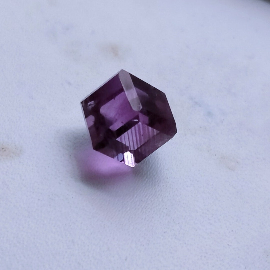 Cube Shape Amethyst Gemstone, 8mm Cube Cut Amethyst, Unique Shape ...