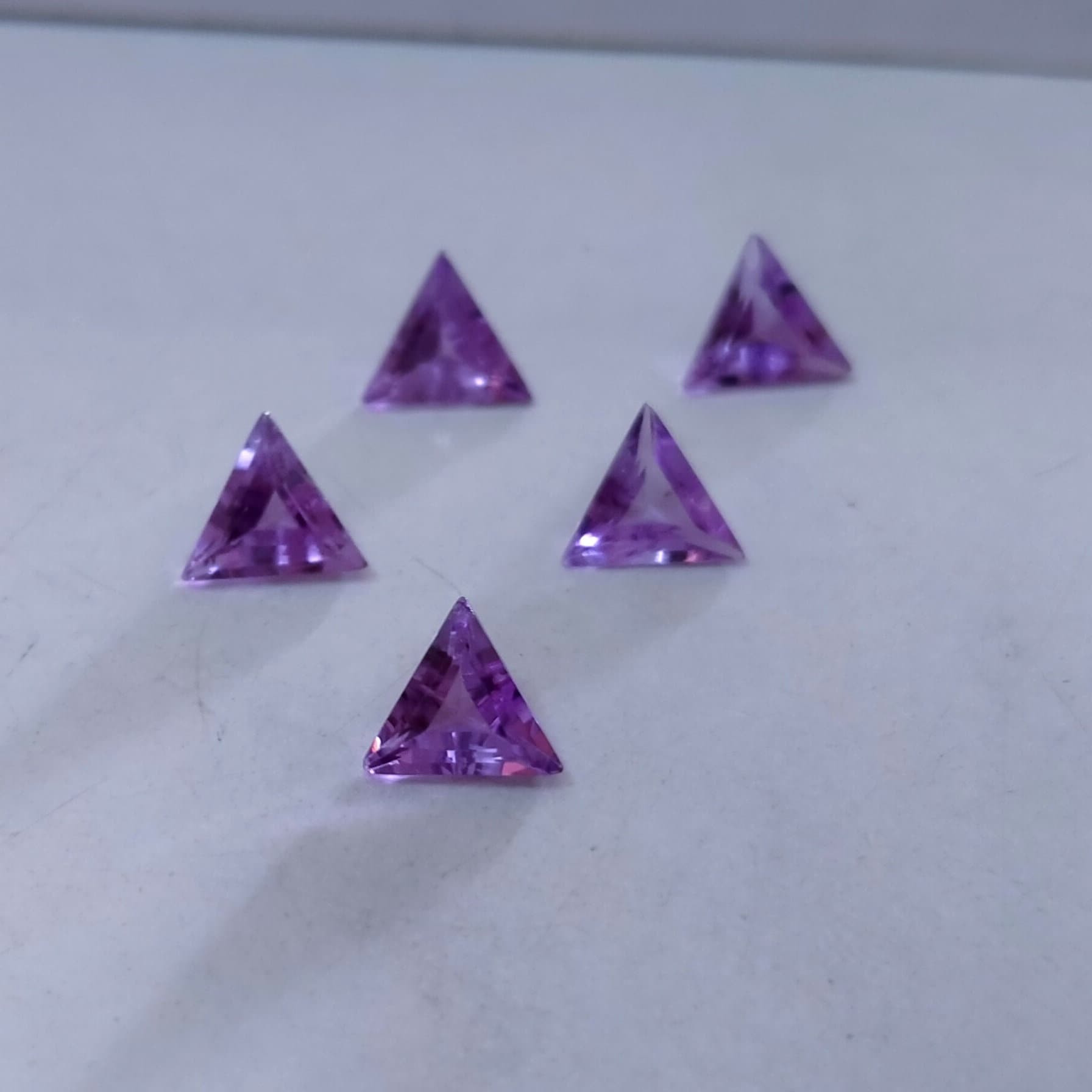Triangle Cut African Amethyst, AAA Quality Amethyst Lot, Natural ...